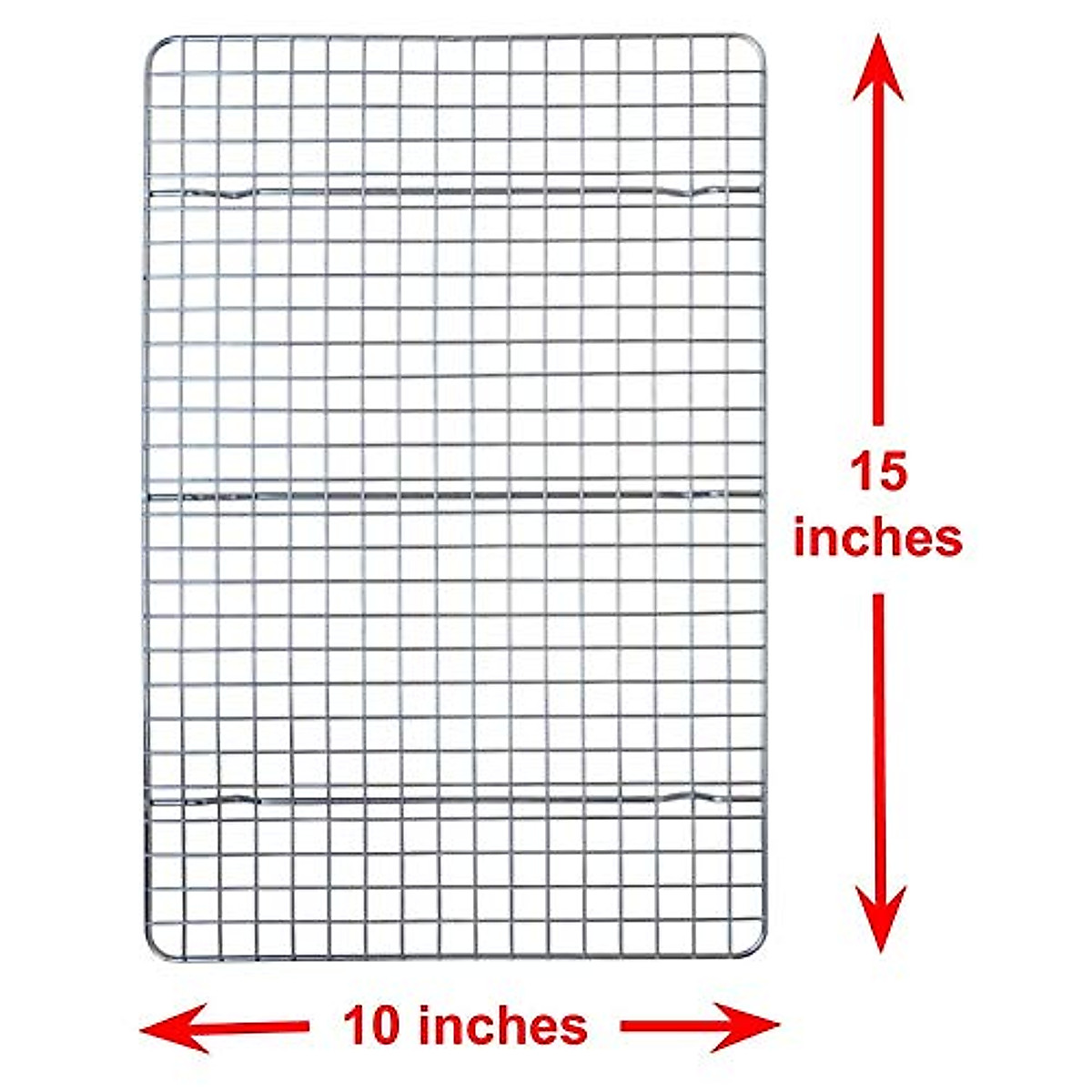 Checkered Chef Baking Sheet with Wire Rack Set - Aluminum Cookie Sheet and Stainless Steel Cooling Rack - Non-stick, Easy Clean Bakeware for Cooking (Jelly Roll, 2 Pack)