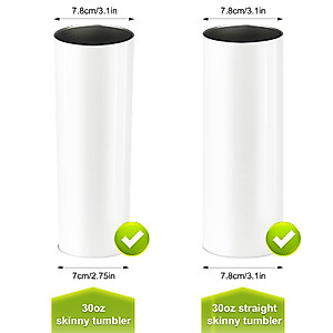 XccMe 30oz Skinny Tumbler Replacement Lids 2 Pack,Spill Proof Splash Resistant Silicone Sliding Covers,Straw Friendly, BPA Free