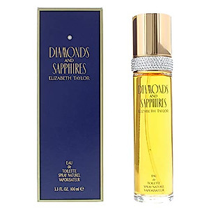 Elizabeth Taylor Diamonds and Sapphires for Women, Eau De Toilette Spray, 3.3 Fl Oz