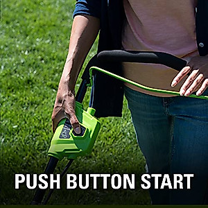 Greenworks 40V 16" Cordless Electric Lawn Mower, 4.0Ah Battery and Charger Included