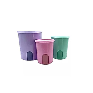 New Tupperware Tupperware One Touch Canister Set of 3
