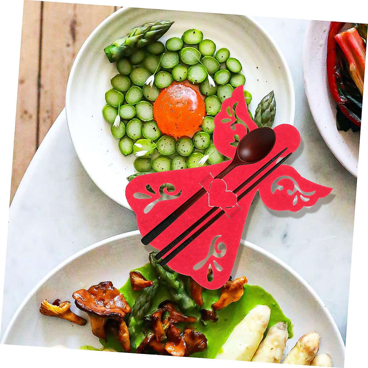 BESTOYARD 8pcs Cutlery Bag Silverware Storage Cover Baby Shower Decoration Silverware Sleeves Utensil Holder Decorative Silverware Holder Silverware Bags Desktop Non-woven Fabric Cutlery Set