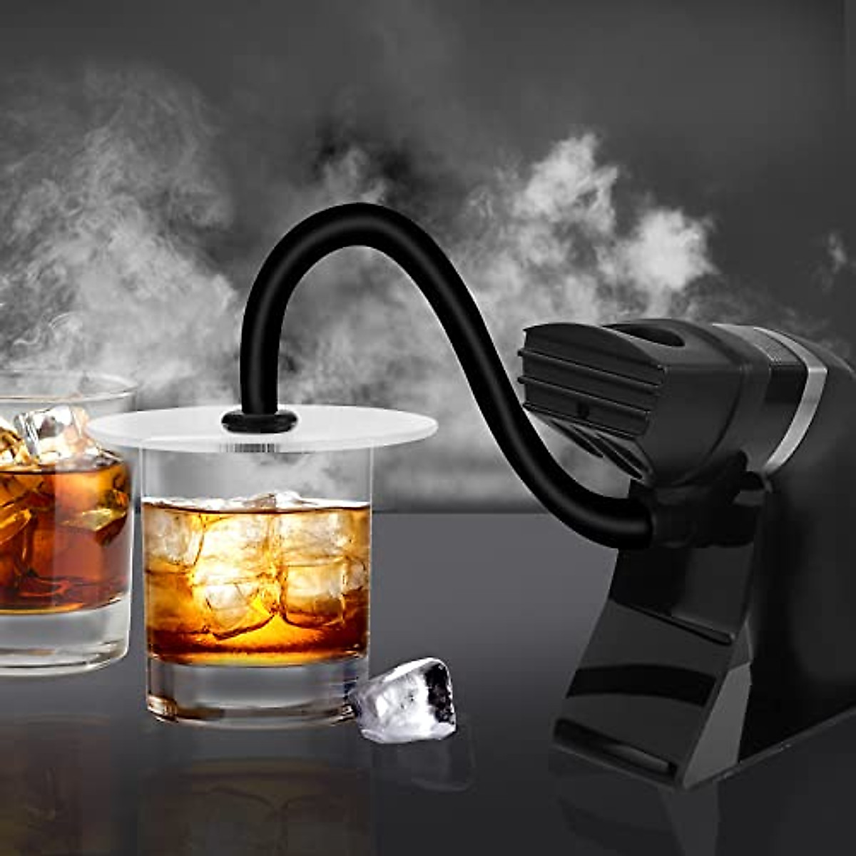 Flngr Smoke Gun for Cooking,Beer,with Apple and Cherry Wood,Food Smoker for Beginners,For Kitchen, Bar or Gift