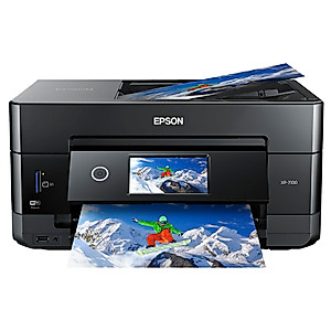 Epson Expression Premium XP-7100 Wireless Color Photo Printer with ADF, Scanner and Copier, Black