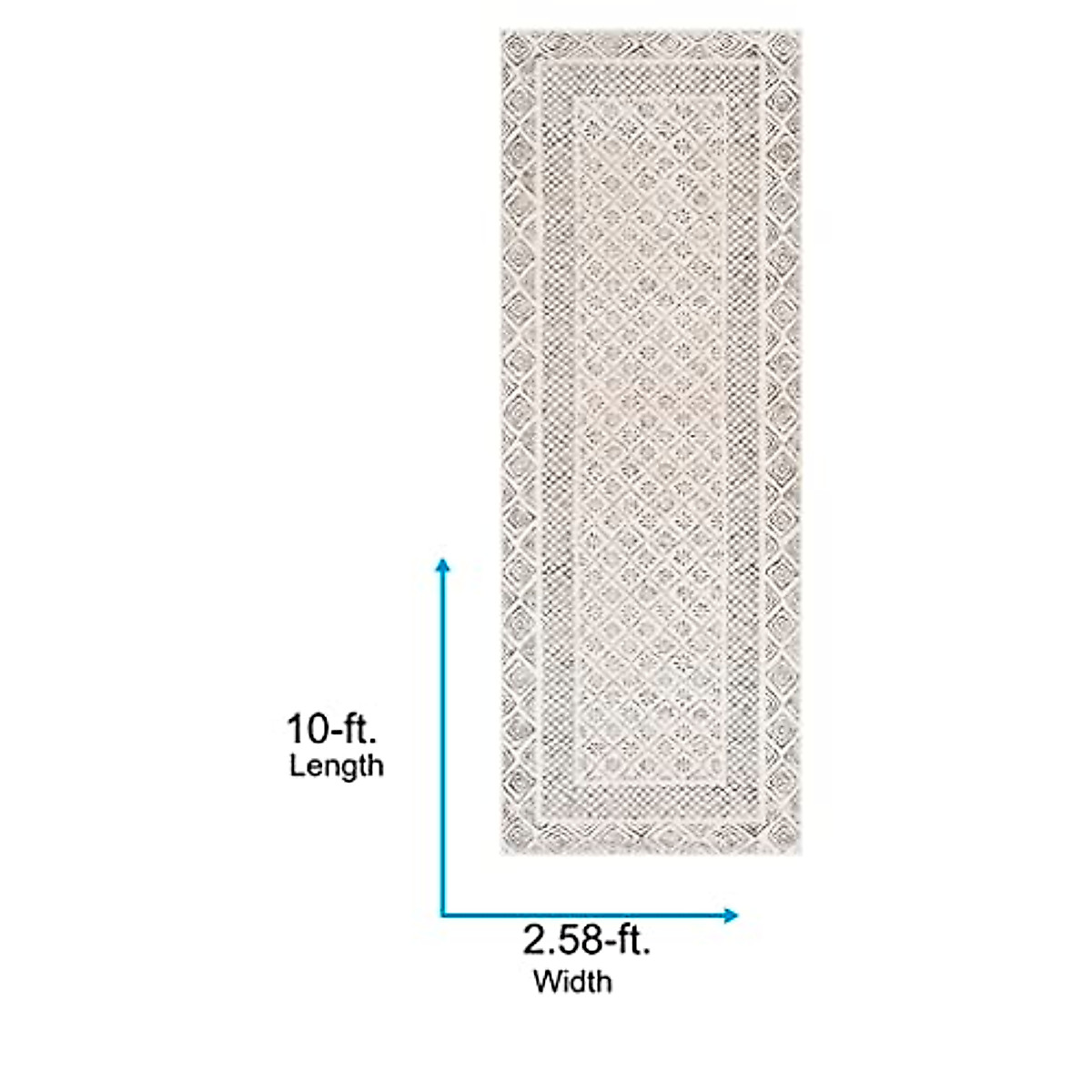 Artistic Weavers Melodie Boho Farmhouse Runner Area Rug,2'7" x 10',Beige