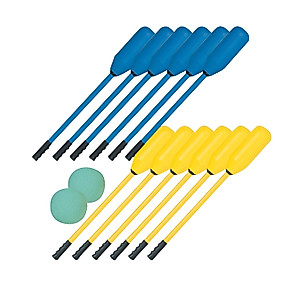 Champion Sports Soft Polo Set, Blue/Yellow, 24" L sticks