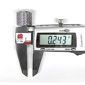 KAISH Set of 2 Black Metal Guitar Dome Knobs Bass Knob with Set Screw for Telecaster/Tele Guitar