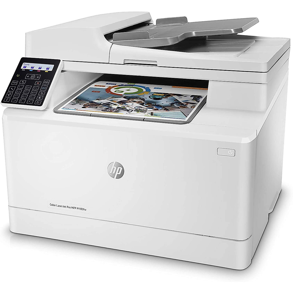 HP Color Laserjet Pro MFP M183fw Multifunction Wireless Printer, Scan, Copy and Fax with Built-in Fast Ethernet, 7KW56A (Renewed)