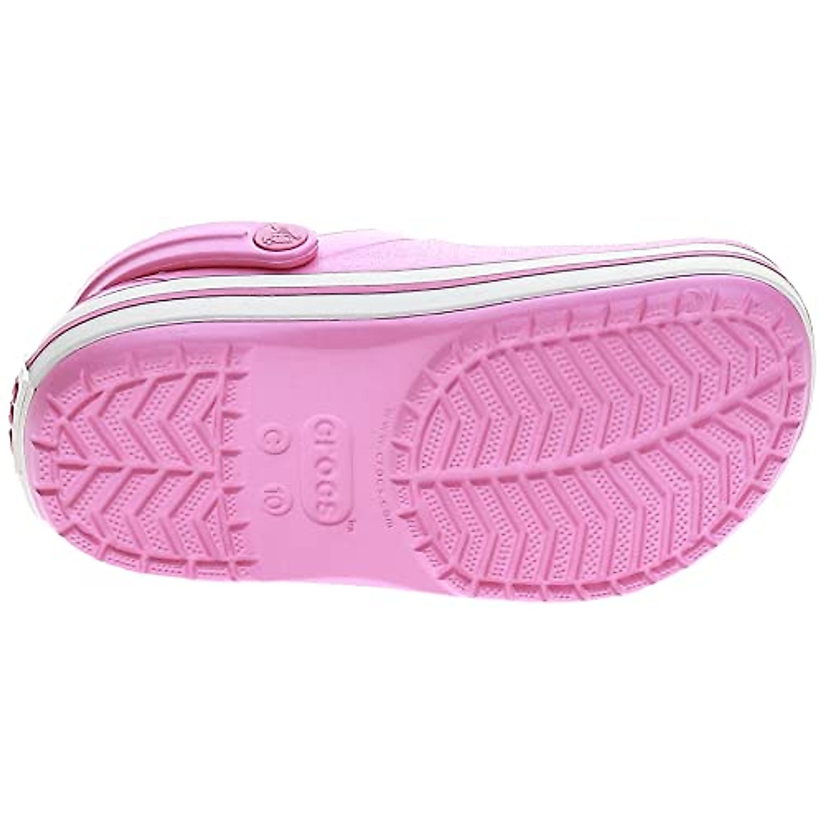 Crocs Unisex-Child Crocband Clogs (Todder Shoes), Ballerina Pink, 10 Toddler