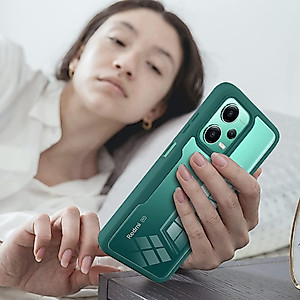 CCSamll for Xiaomi Redmi Note 12 5G Clear Case with Screen Protector, Slim Shockproof Soft TPU Bumper Full Body Protection Phone Cover Case for Xiaomi Redmi Note 12 5G/ Poco X5 QC Black