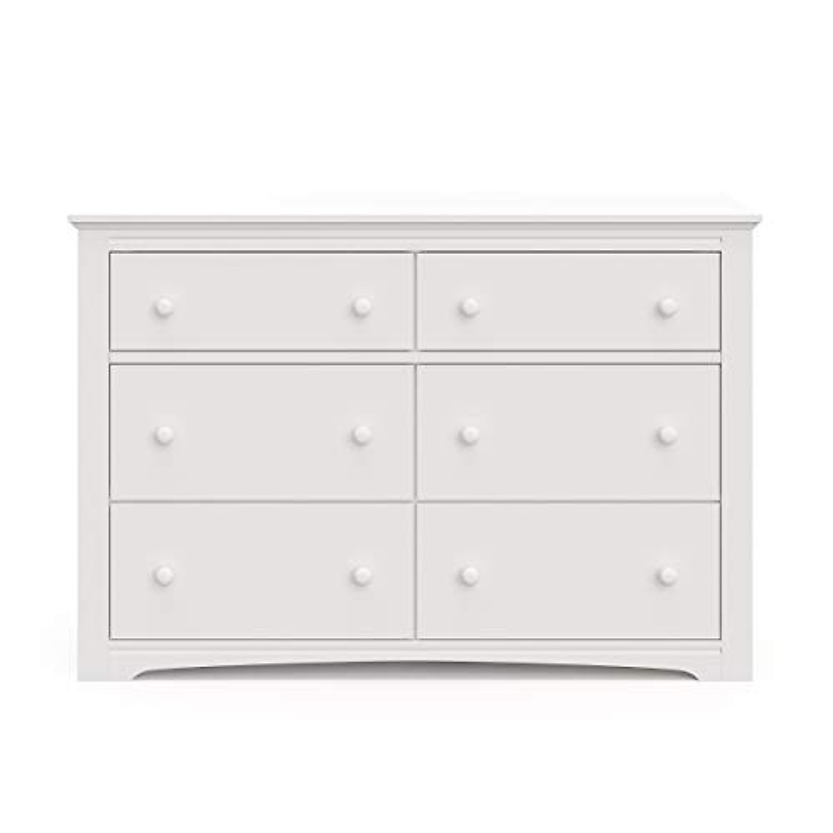 Graco Hadley 6 Drawer Double Dresser, 47.24x17.7x31.9 Inch (Pack of 1), White