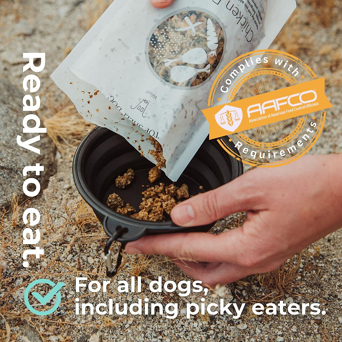 TOP SHELF DOG Chicken Dinner Meal I All Natural Fresh Human Grade Pre Made Dog Food Topper I Mixer, Treat, Additive for Nutrition for Picky Eaters, Puppies, Senior Dogs, Gluten Free (7 x 8oz Pouches)