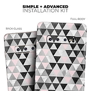 DesignSkinz Karamfila Silver & Pink Marble V6 Protective Vinyl Decal Wrap Skin Cover Compatible with The Samsung Galaxy S20 (Screen Trim & Back Glass Skin)