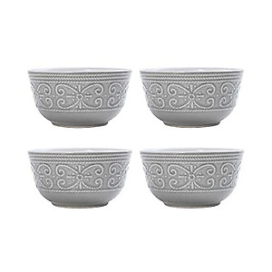 Pfaltzgraff Abby 16-Piece Dinnerware Set, gray
