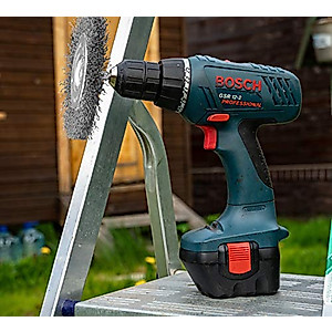 Harrier 3-inch Abrasive Wire Brush Wheel with 1/4-inch Quick Hex Shank, Coarse 0.012, 2-Pack