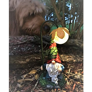 Solar Gnomes Decor For Outside | Solar Powered Funny Garden Gnomes For Yard Patio Lawn | Male Garden Gnomes Outdoor Funny | Solar Garden Gnome Statues| Figurines Of Gnomes Decorations For Yard Funny