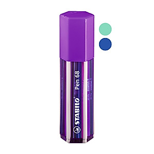 STABILO Premium Felt-Tip Pens Pen 68 - Big Pen Box - Assorted Colours 20pc