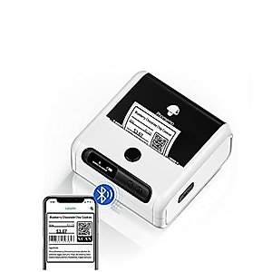 Phomemo M200 Label Printer - Computer Bluetooth Thermal Label Maker with Tape,for Android iOS Windows MAC OS,for Shipping,Labeling,QR Code,for Small Business(Type-C Charger)-White