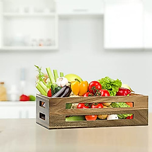 Reviaras Wooden Tissue Box Cover, Tissue Box Holder with Slide-Out Bottom, (Acacia) (Wood)