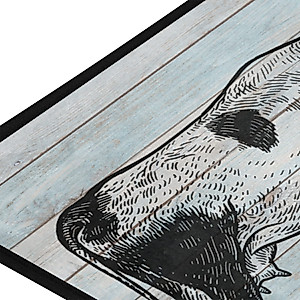 Farmhouse Cow Kitchen Rugs Anti Fatigue Kitchen Mats Non Skid Washable Bath Rug Runner Carpet Floor Sink Mat for Home Decor 39 x 20 Inch Welcome to Our Farm