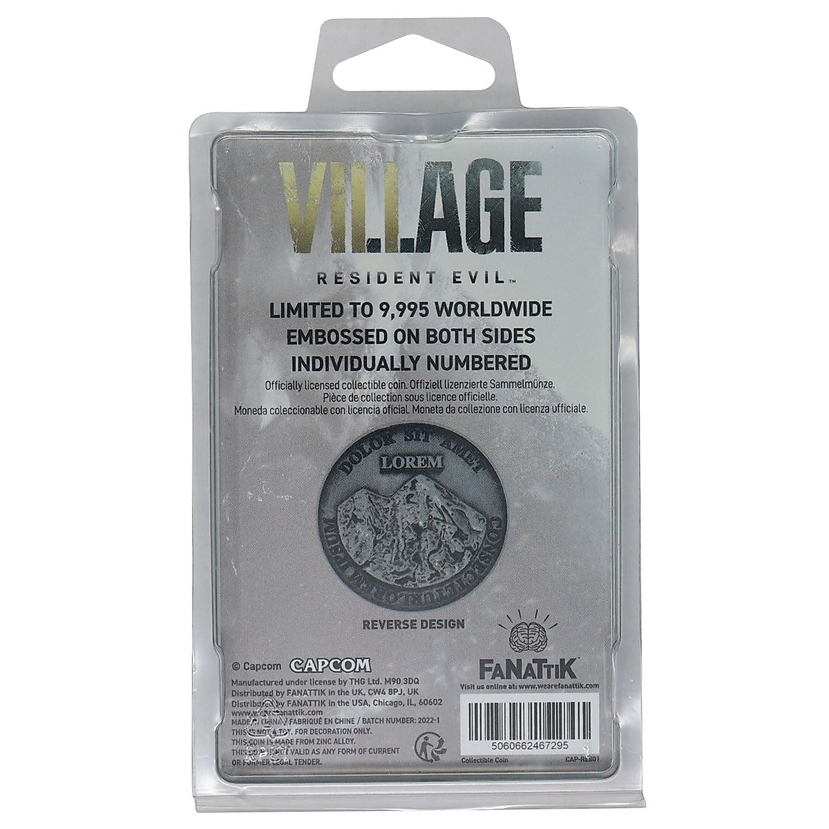 Resident Evil Village Limited Edition Replica Currency Coin