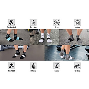 NEENCA Professional Compression Socks, Medical Athletic Ankle Socks for Injury Recovery & Pain Relief, Sports Protection, Circulation —1 Pair, 20-30 mmhg