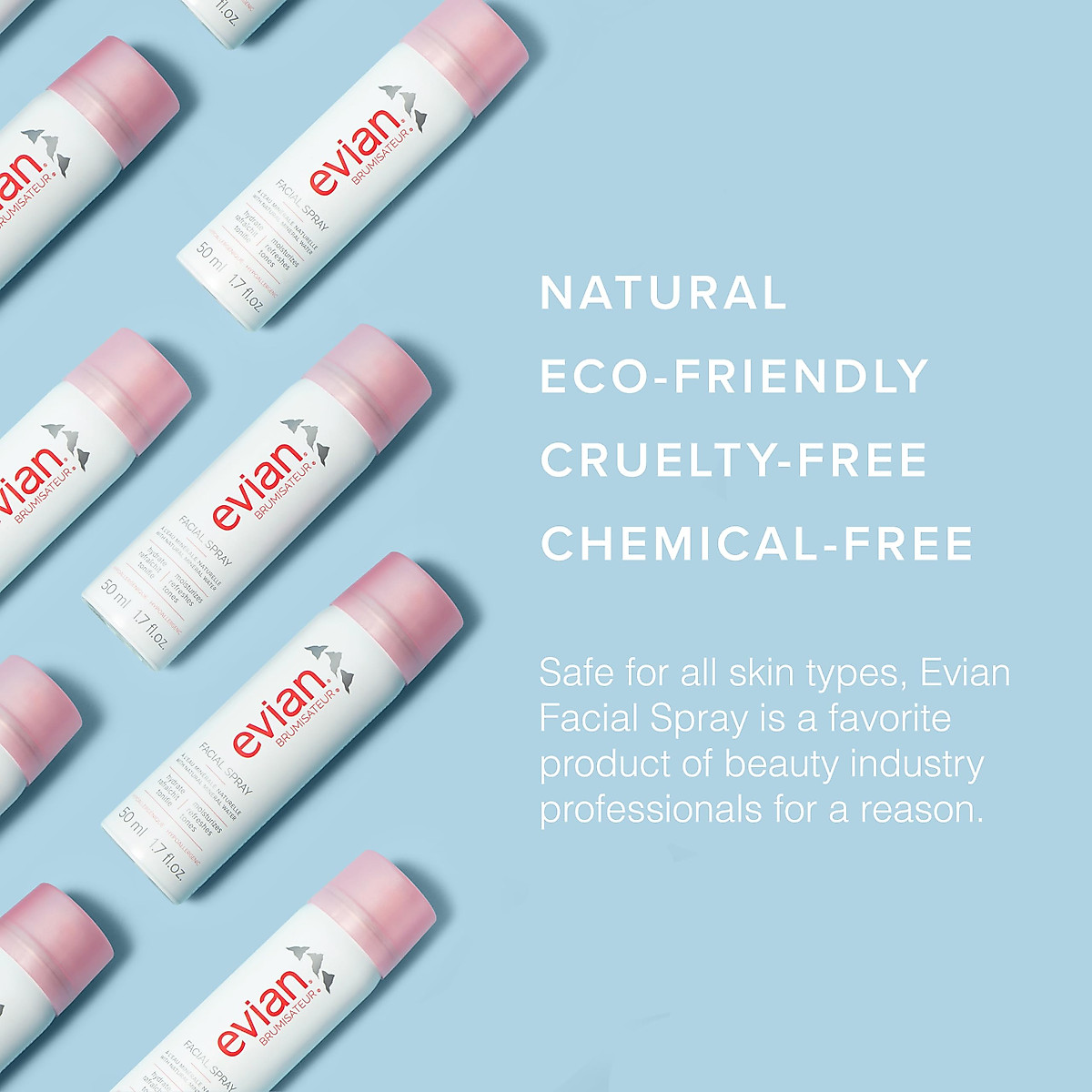 Evian Facial Spray, 1.7 oz. Travel 6-Pack