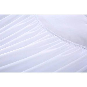 EVOLIVE Microfiber Mattress Topper Mattress Pad Pillow Cover Quilted Fitted Mattress Protector 8"-18" Deep Pocket Cooling Mattress Topper (Twin 75"x39"x2" Inches, White)