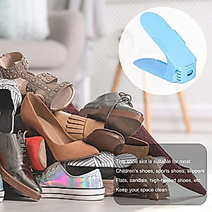 Shoe Stacker | Adjustable Double Layer Storage Shoe Organizer Holder | 3-Level Shoe Shelf Space-Saving Storage Shoe Stacker Holder Yechun
