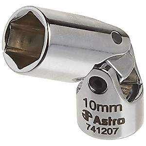 Astro Pneumatic Tool 7412 12-Piece 1/4" Drive Flex Socket Set - 6 Point - Metric