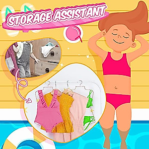 Milageto Metal Wire Body Shape Bikini Swimsuit Hanger Rack Clothing Hanger for Cloakroom Home Closet Laundry Bedroom