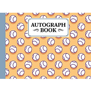 Autograph Book: Baseball Cover | Signatures Blank Scrapbook, Blank Unlined Keepsake, Keepsake Memory Book, Size 8.25" x 6" By Kevin Ippolitto