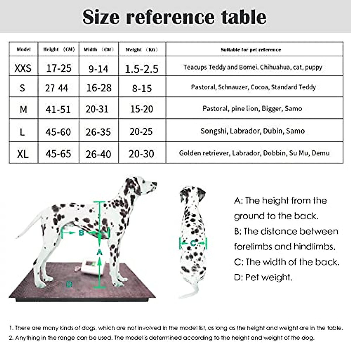 Adjustable Dog Wheelchair, Disabled Dog Rehabilitation Wheelchair, Used for Small and Medium-Sized Dogs Hind Leg Rehabilitation, Light Weight (Size : L)