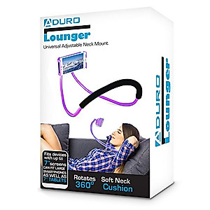Aduro Phone Neck Holder, Gooseneck Lazy Neck Phone Mount to Free Your Hands for iPhone Android Smartphone