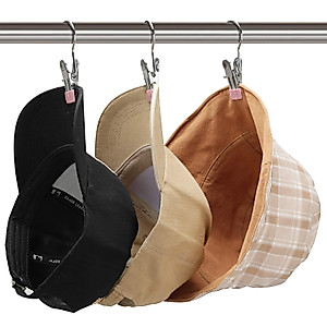 ODILCO 24Pack Boot Hanger Clips, Pink Hook Clips Hanger Clips Hold Hanging Clothes Pins Hooks - Portable Stainless Steel Home Travel Hangers Clips