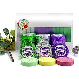 Shower Steamers Multi-Quantity Packed (45PCS) Women/Men Gift Set–Lavender, Verbena, Eucalyptus Aromatic Shower Bombs, Individually Wrapped Tablets for Mother's Day & Anniversaries