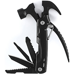 NC Hammer Multitool Camping Accessories with Multitool Card Tool 12 in 1 Cool Gadget Stocking Stuffer for Men Fathers Valentines Day Gifts