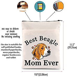 Beagle Book Sleeve Beagle Mom Gift Beagle Dog Book Protector Best Beagle Mom Ever Book Cover Beagle Owner Lover Gift