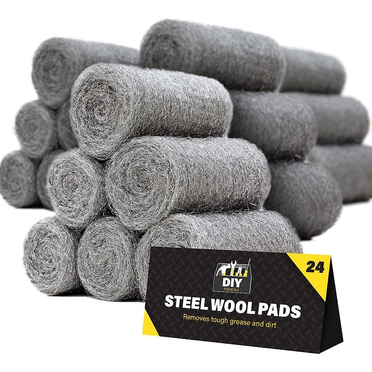 24Pack Steel Wool for Mice Control | Wire Wool Mice Grade for Cleaning & Closing Small Holes Fine Wire Wool Rats Roll | Wire Wool for Wood Wire Wool for Metal Fine Steel Wool Rodent Control