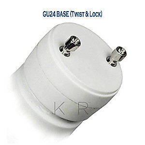 KOR (Pack of 4) 23 Watt Mini Spiral - GU24 Base - (100W Equivalent) - T2 Mini-Twist - CFL Light Bulb (Bright White (5000K))