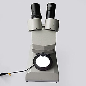 ZTBH Microscope Accessories Kit 50-75mm Stereo Microscope Bottom Light Lamp, Round Light Source, LED Backlight Illuminator AC90V-240V Microscope Slides (Magnification : 70mm)