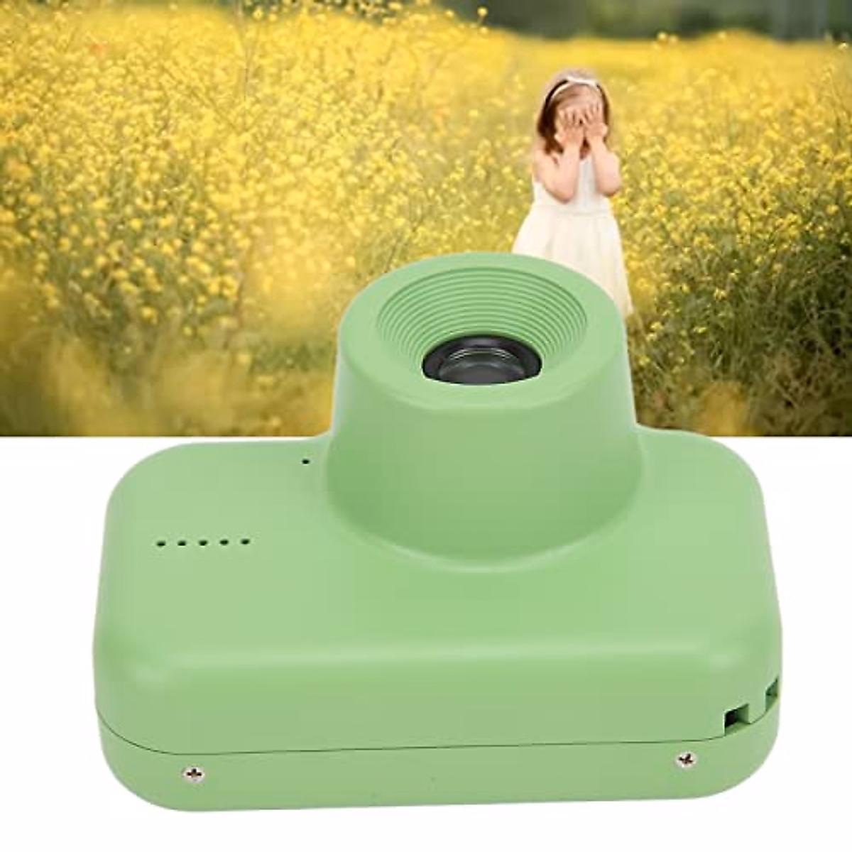 2 Inch Kids Mini Camera, Mini Video Recorder Portable IPS Screen 720P 20MP Dual Camera High Definition Digital Camera for Children (Green)