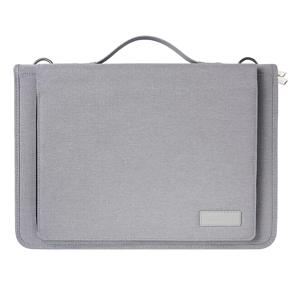 Broonel Grey Leather Laptop Messenger Case - Compatible with ASUS ZenBook Flip UX560UQ 15.6" 2 in 1 - Black