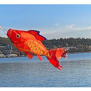 Madrona Brands Small Splash Tropical Fish Windsock | Durable Outdoor Hanging Decoration | Deck, Garden, Dock, Patio and More | 30-Inch