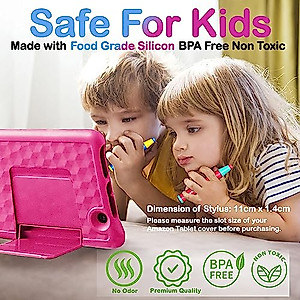 TM Kids Stylus Pens for Amazon Fire Tablet, Crayon Pencil Stylus for Touch Screen, Toddler Stylus for iPhone iPad Air Mini Pro, Amazon Fire HD Kids Pro Tablet, Leapfrog Epic LeapPad (2 Pack)