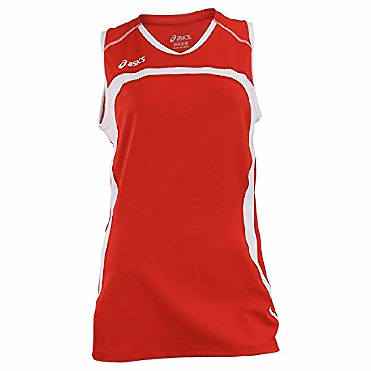 ASICS Women's Ace Jersey (Large, Red/White)