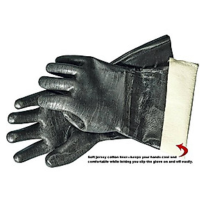Artisan Griller BBQ Insulated Heat Resistant Cooking Gloves for Grill and Kitchen, Black (Size 10 - 12")
