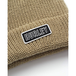 Hurley Men's Winter Hat - West Bank Adjustable Cuff Beanie, Size One Size, Mystic Stone