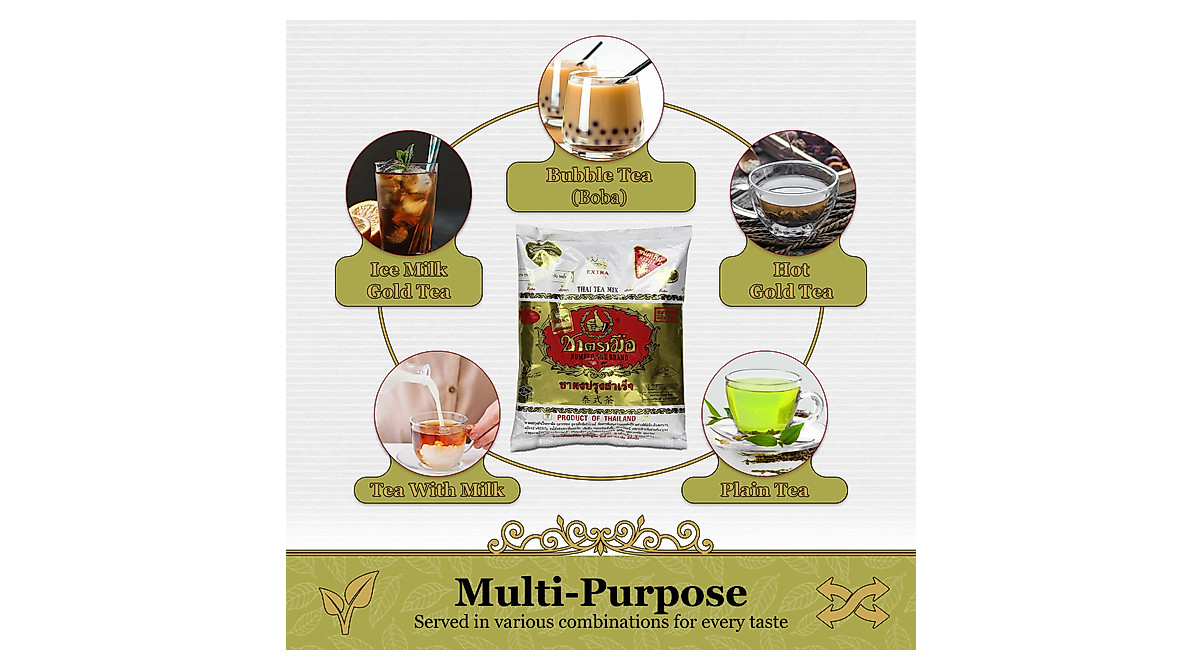Number One Extra Gold Thai Tea Mix - Strong, Authentic Flavor