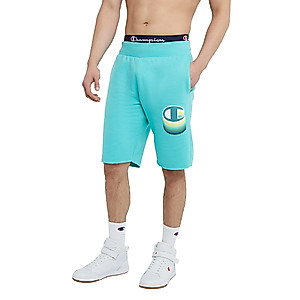 Champion Men's 10 Inch Reverse Weave C Shadow Cut-Off Shorts, Portal Teal (89597-586BOA), XX-Large